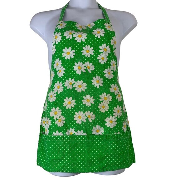 Vintage | Kitchen | Vintage Apron Daisy Print Tie Back Pockets Apron ...